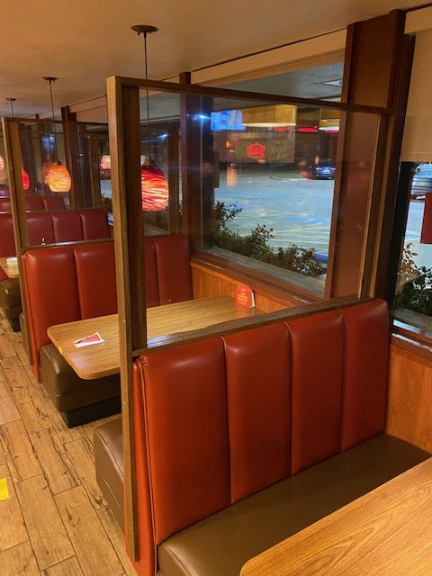 COVID-19 Booth Screens for Restaurants - Cornerstone FCE Services
